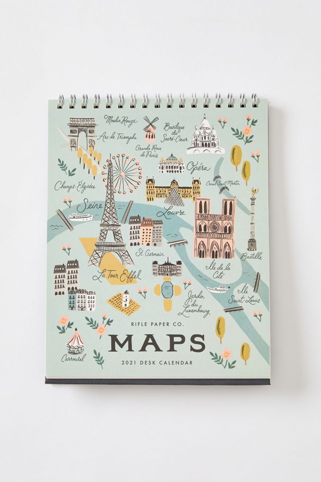 Rifle Paper Co. City Maps 2021 Desk Calendar | Anthropologie