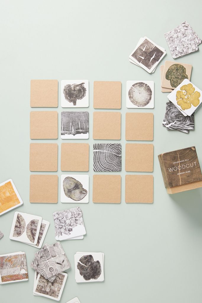 Woodcut Memory Game | Anthropologie