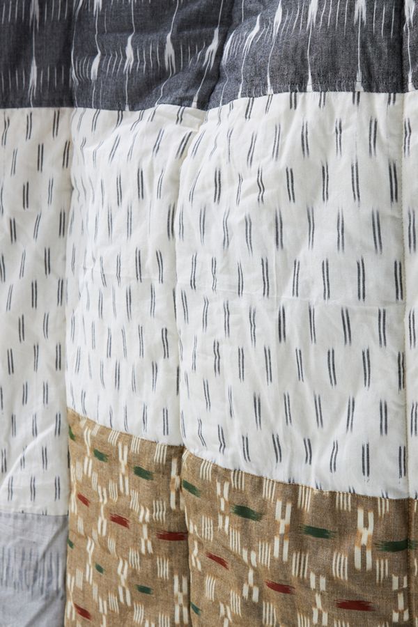 Pieced Ikat Throw Blanket | Anthropologie UK