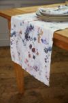 Lithuanian Linen Runner, Painted Florals | Anthropologie