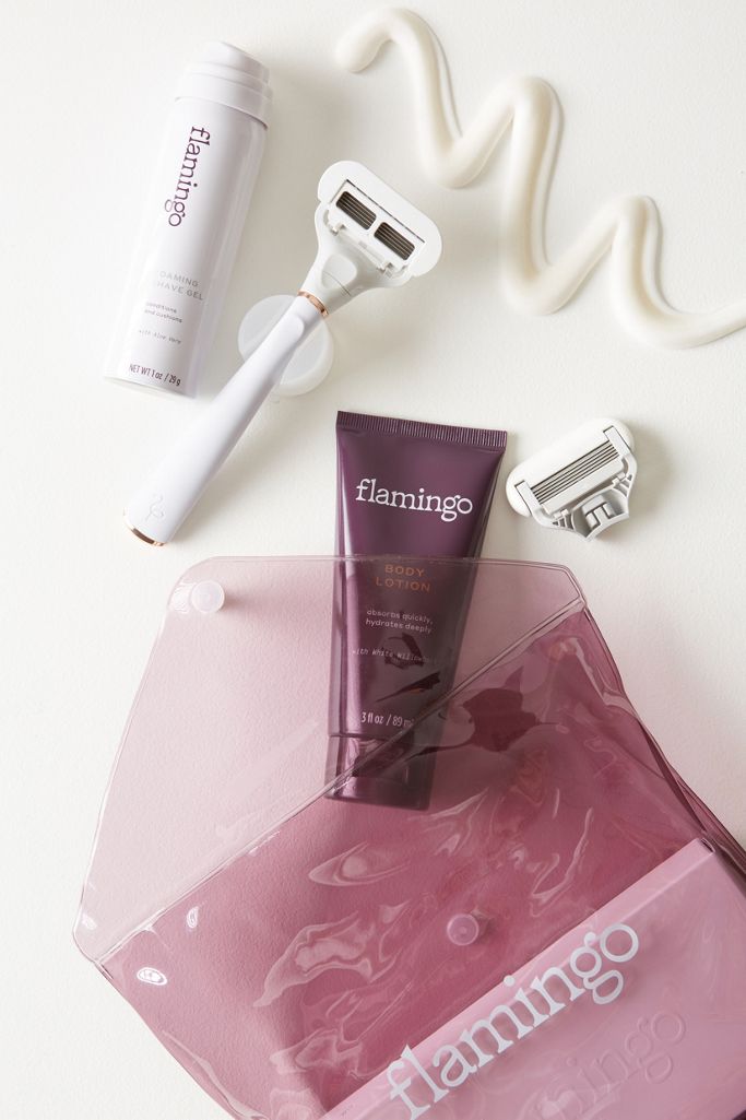 Flamingo Shave Set | Anthropologie