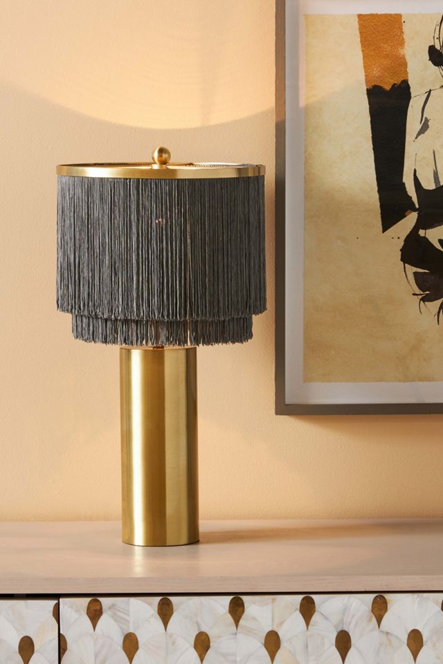Oahu Fringe Table Lamp | Anthropologie