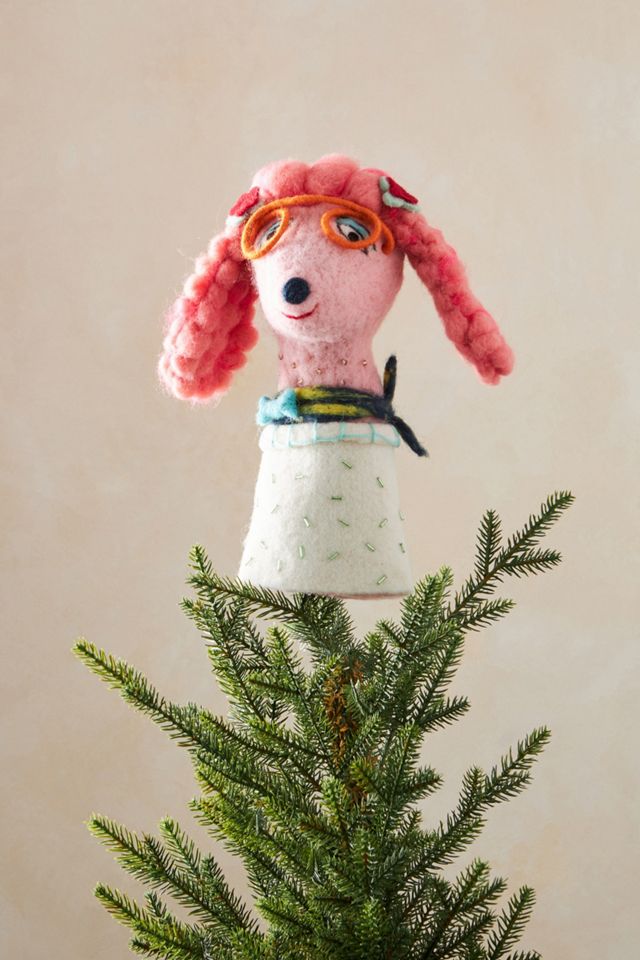 Priscilla the Poodle Tree Topper | Anthropologie