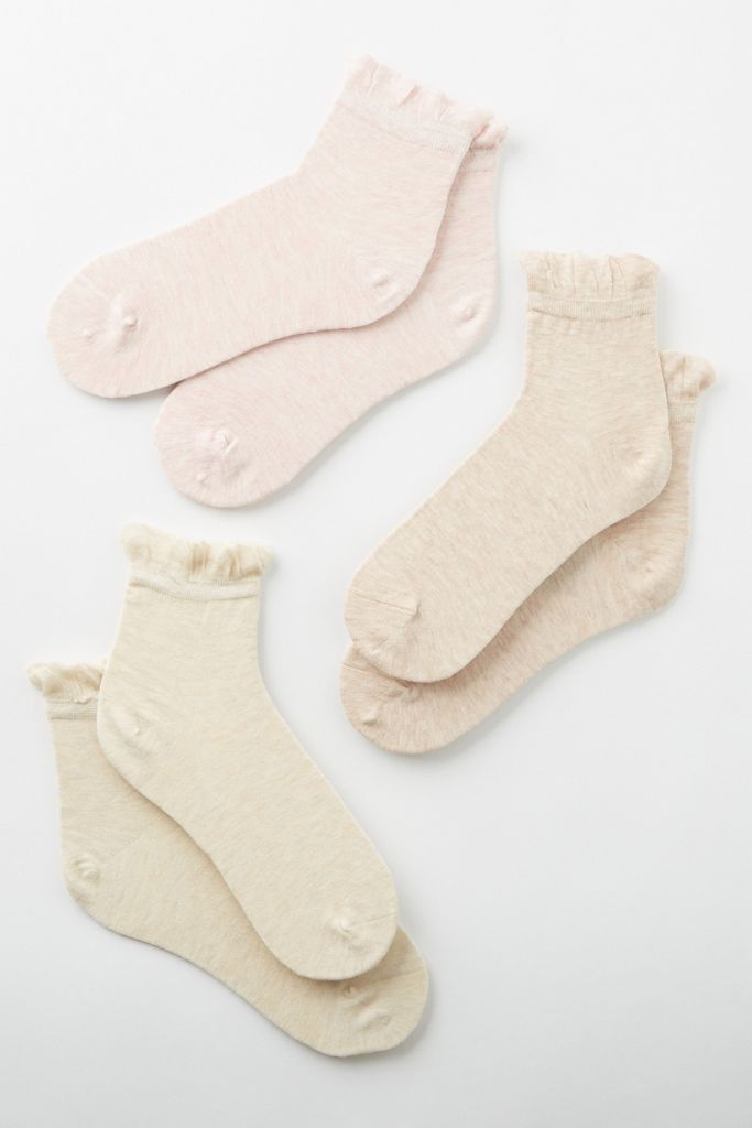 Ruffled Crew Sock Set | Anthropologie