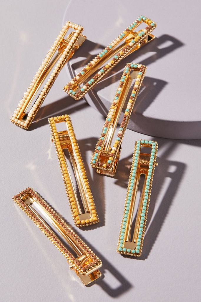 Alex Beaded Hair Clip Set | Anthropologie