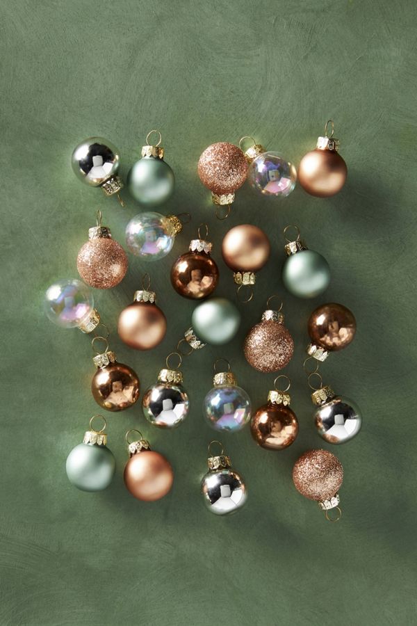 Set of 24 Winter Twilight Mini Decorations | Anthropologie UK