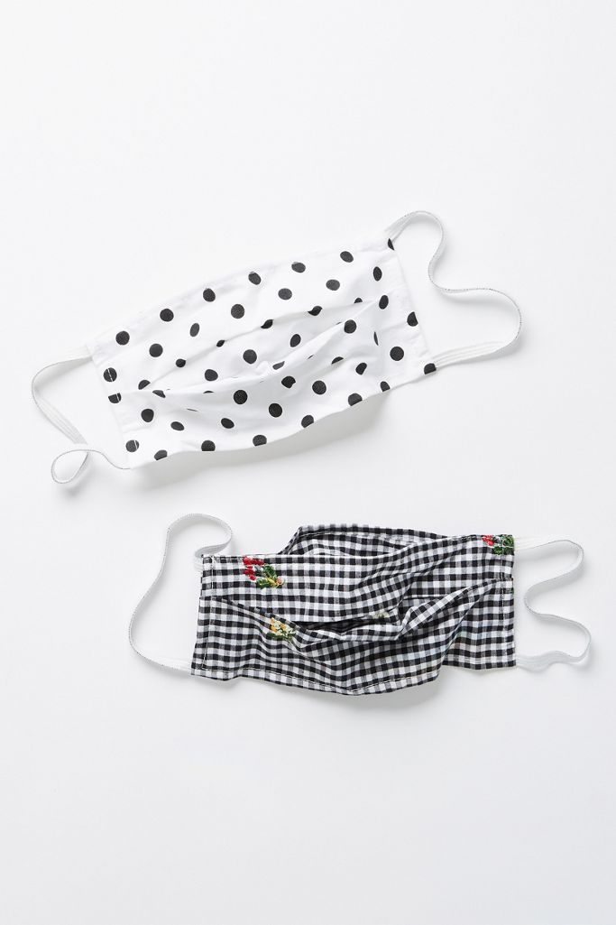 Printed Reusable Ear Loop Face Mask, Set of 2 | Anthropologie