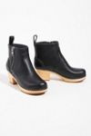 Swedish Hasbeens Leather Clog Booties | Anthropologie