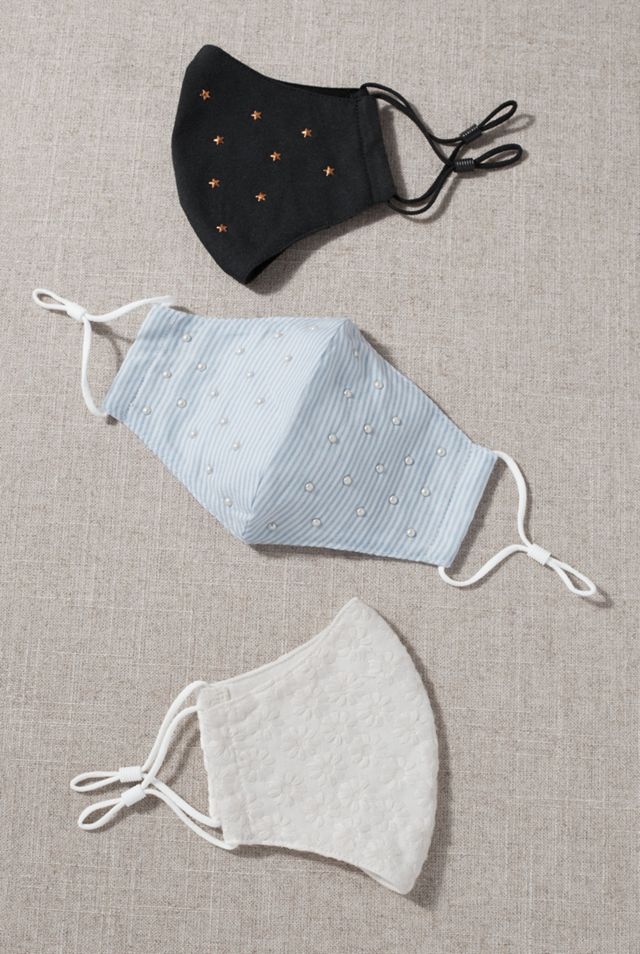 Pastel Reusable Face Masks, Set of 3 | Anthropologie
