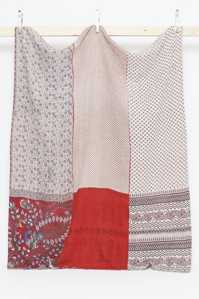Anchal Queen Kantha Quilt No. Q190911 | Anthropologie
