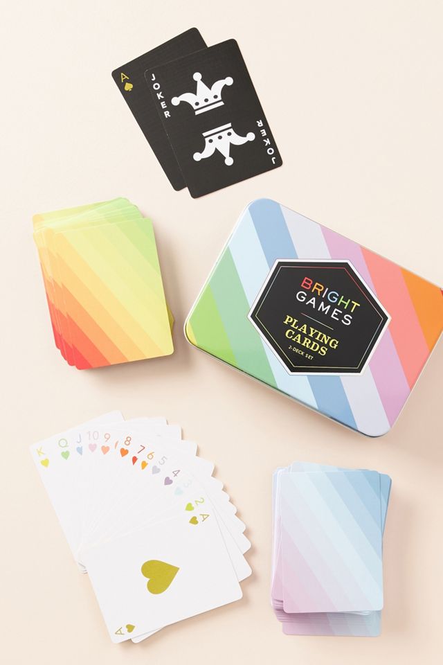Rainbow Playing Cards Two-Deck Set | Anthropologie