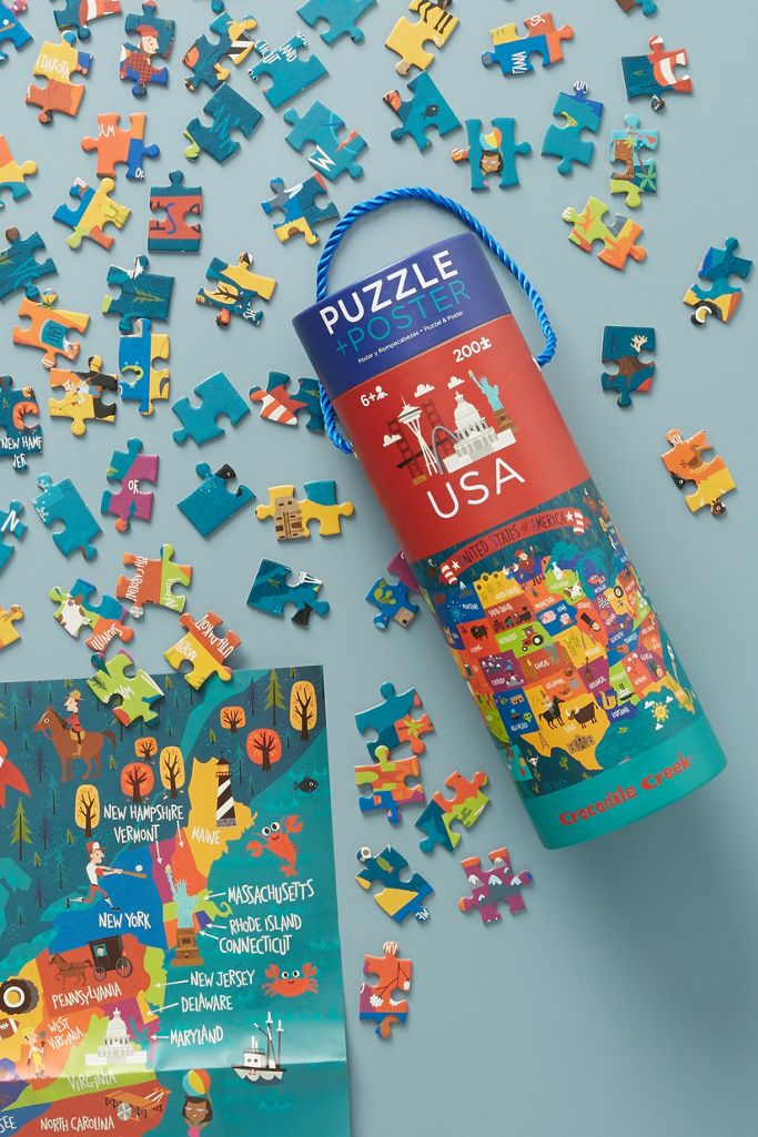 Puzzle & Poster Set | Anthropologie