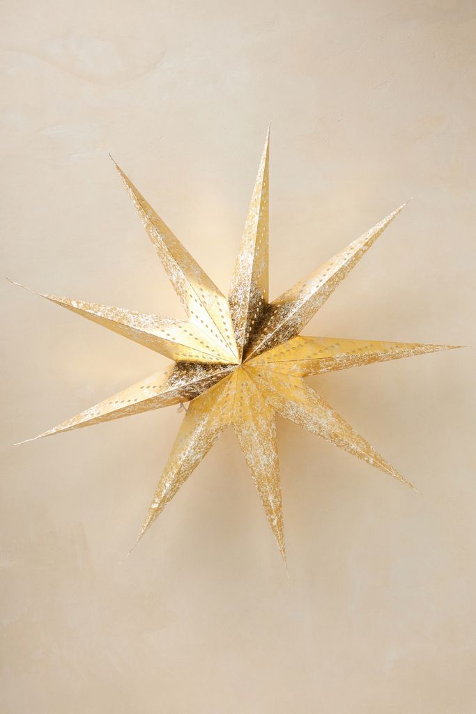 Metallic Paper Star | Anthropologie