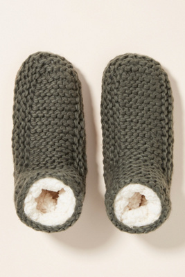Lemon Knit Sock Slippers | Anthropologie