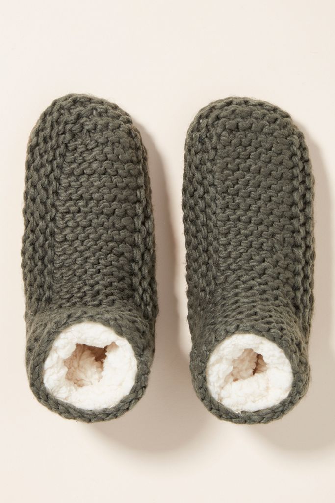 Lemon Knit Sock Slippers | Anthropologie