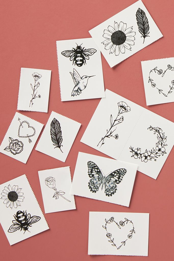 Nature Temporary Tattoos, Set of 16 | Anthropologie