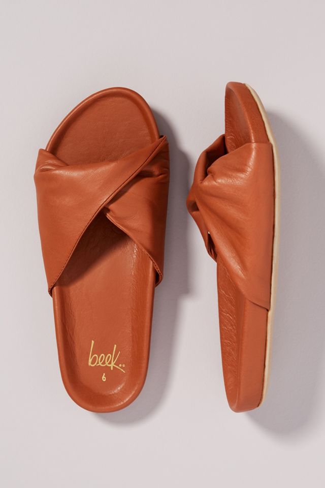 Beek Vireo Leather Slide Sandals | Anthropologie