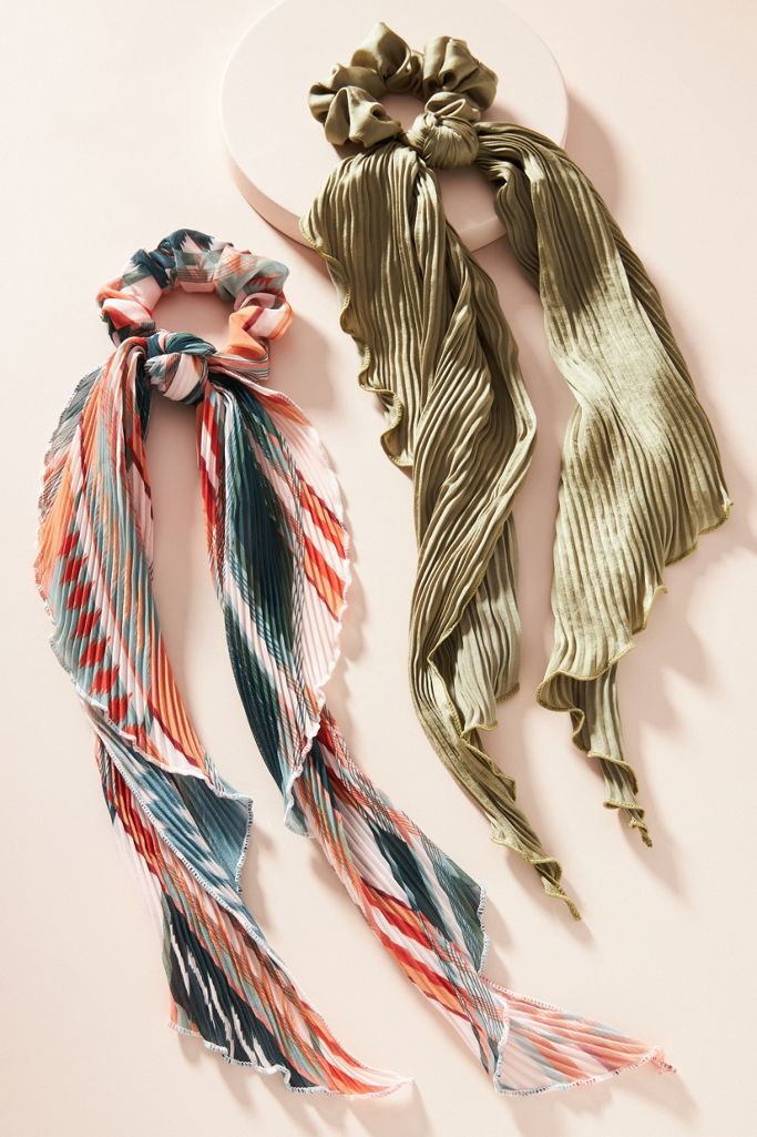 Pleated Hair Scarf Set | Anthropologie
