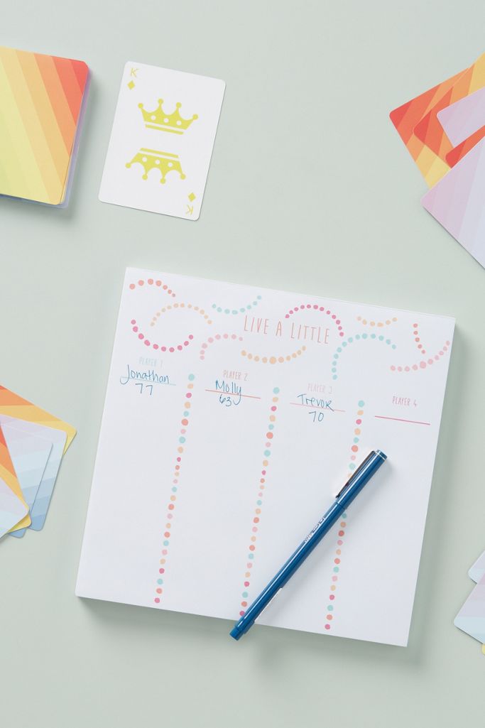 Game Night Scorecard Notepad | Anthropologie