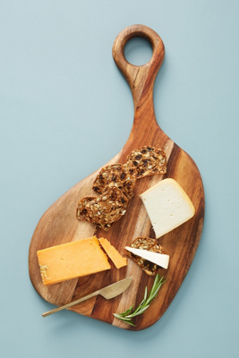 Walnut Curved Paddle Cheese Board | Anthropologie