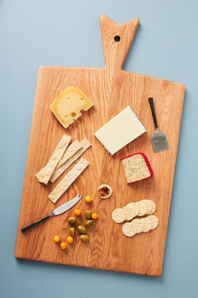 Oak Large Paddle Cheese Board | Anthropologie