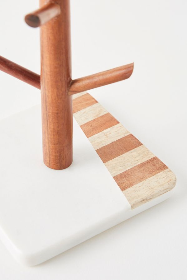 Marbled Acacia Mug Tree | Anthropologie UK