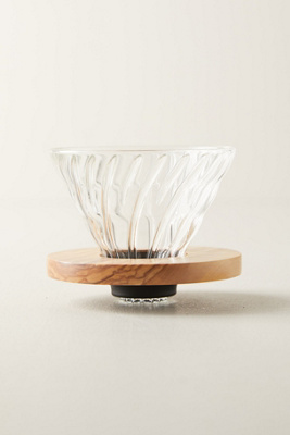 Olive Wood Pour Over Coffee Brewer | Anthropologie