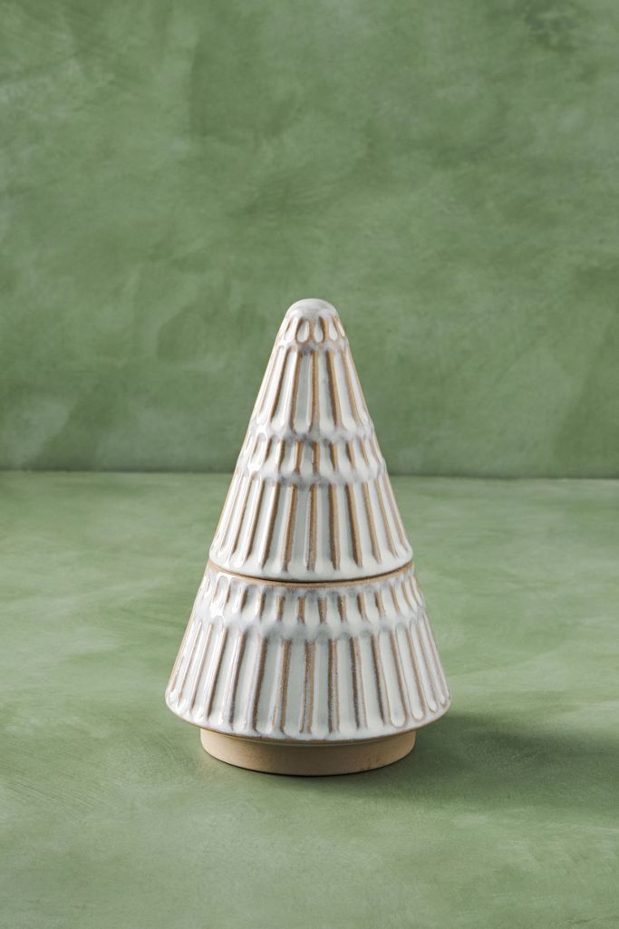 Evergreen Tree Ceramic Candle | Anthropologie