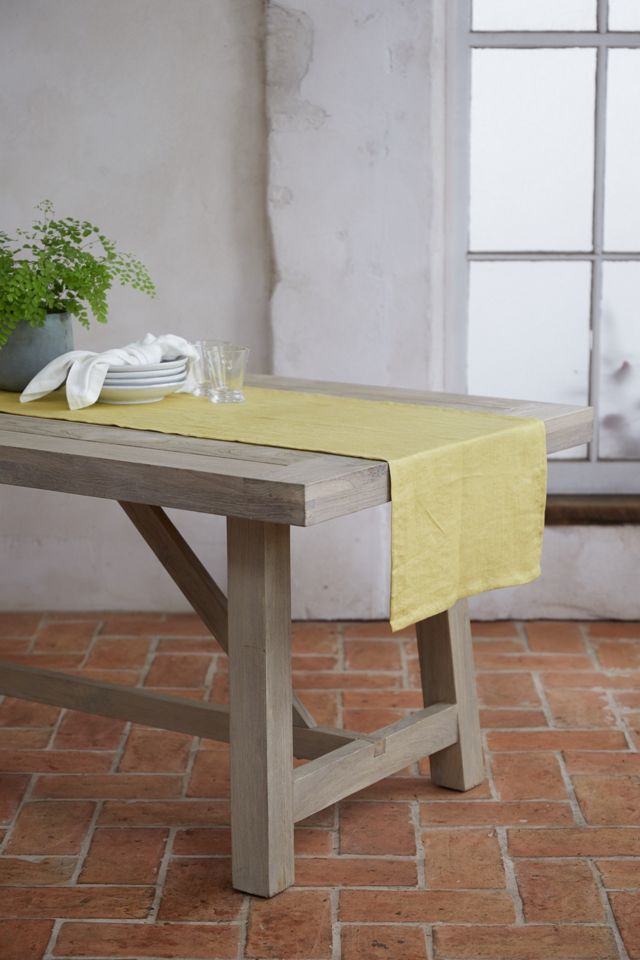Yellow Linen Runner | Anthropologie