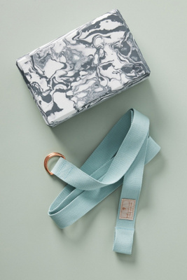 Oak and Reed Yoga Block and Strap Set | Anthropologie