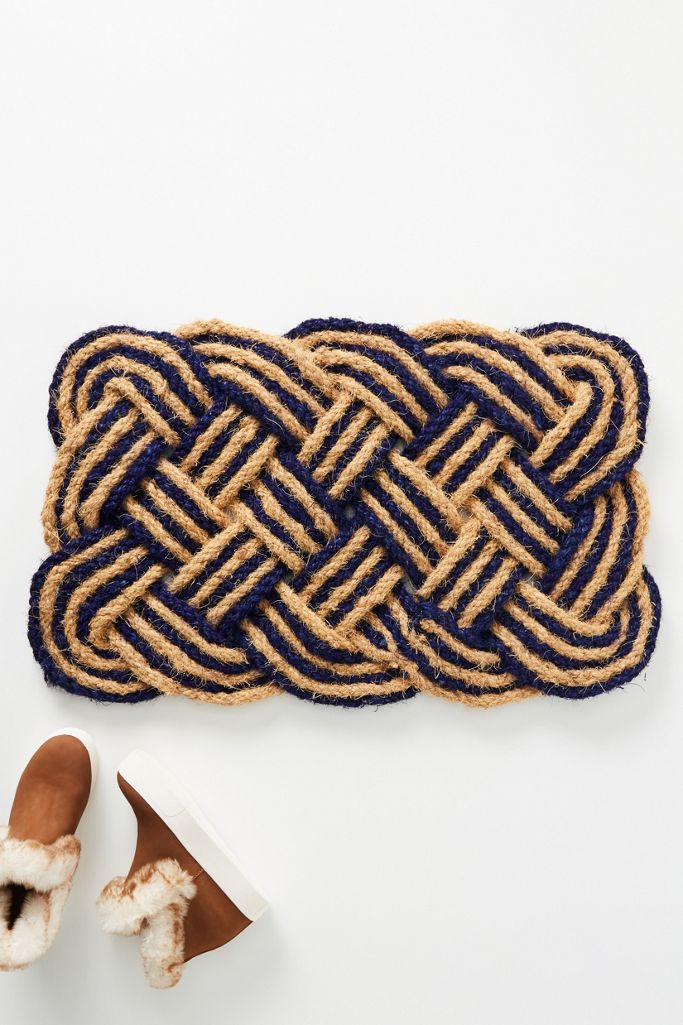 Nautical Braided Doormat | Anthropologie