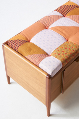 Patchwork Bench Cushion | Anthropologie
