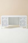Handcarved Lombok Executive Desk | Anthropologie