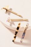 Monogram Resin Hair Clip Set | Anthropologie