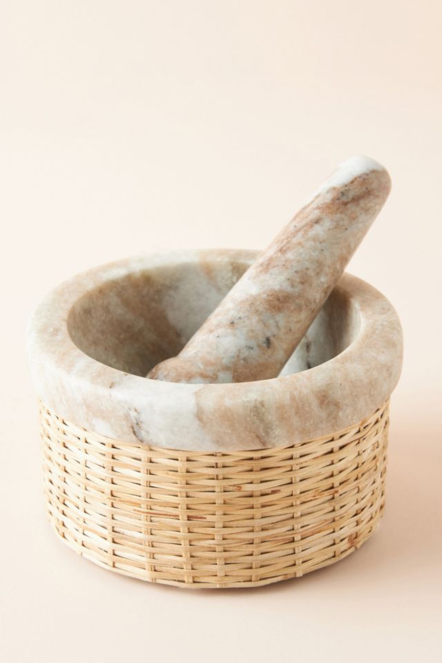 Bonita Molcajete Bowl and Tejolote | Anthropologie UK