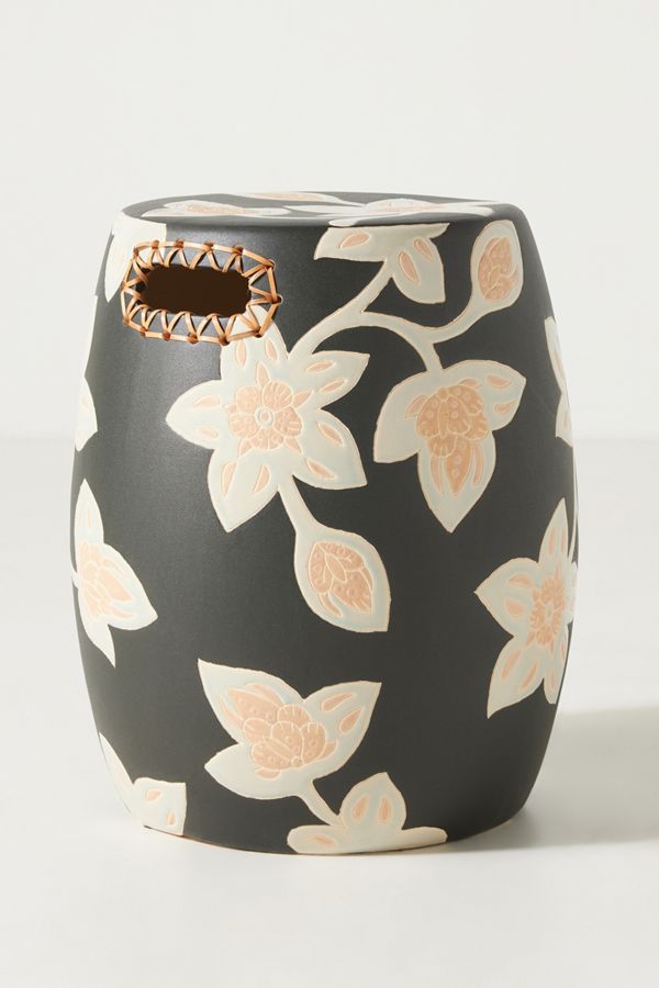 Josephine Batik Ceramic Stool | Anthropologie UK