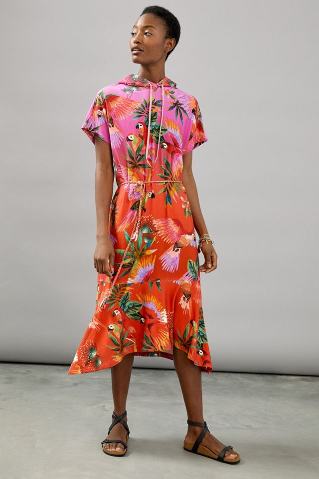 Farm Rio Teresita Hooded Tunic Dress | Anthropologie