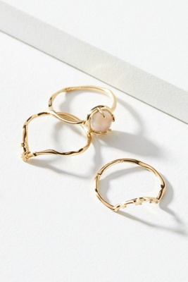 Studio Grun Fortune Stacking Ring Set | Anthropologie