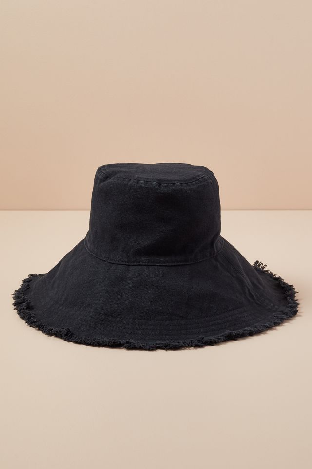 Canvas Raw-Edge Bucket Hat | Anthropologie UK