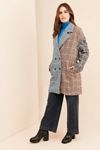 Glamorous Colorblock Plaid Coat | Anthropologie