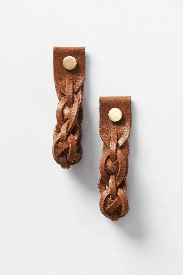 Blake Leather Knob | Anthropologie