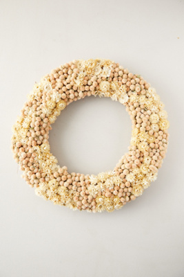 Preserved Strawflower + Amaranth Wreath | Anthropologie
