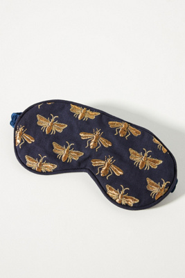 Bumblebee Velvet Eye Mask | Anthropologie