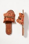 De Siena Embellished Raffia Slide Sandals | Anthropologie