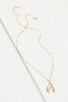 Jane Win Lucky Wishbone Pendant Necklace | Anthropologie