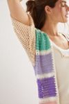 Colorblock Crochet Cardigan | Anthropologie