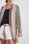 Geometric Cocoon Kimono | Anthropologie