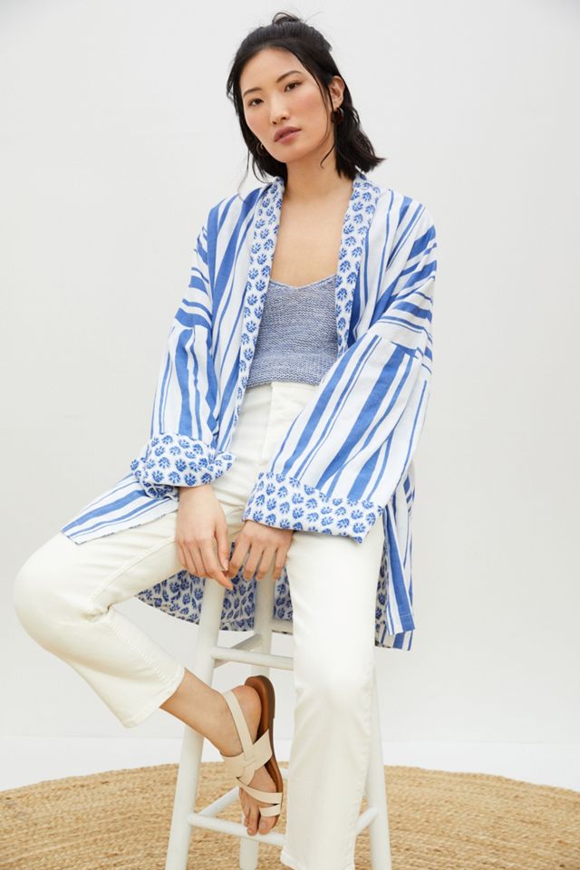 Seaside Striped Kimono | Anthropologie