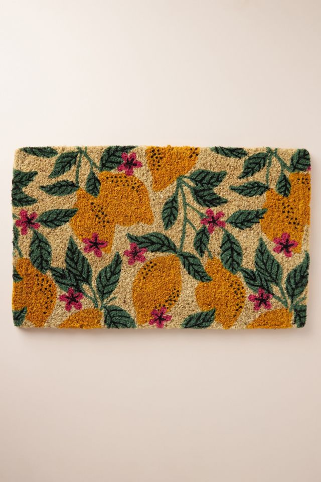 Lemon Vines Doormat | Anthropologie