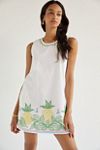 Roller Rabbit Embroidered Cover-Up Mini Dress | Anthropologie